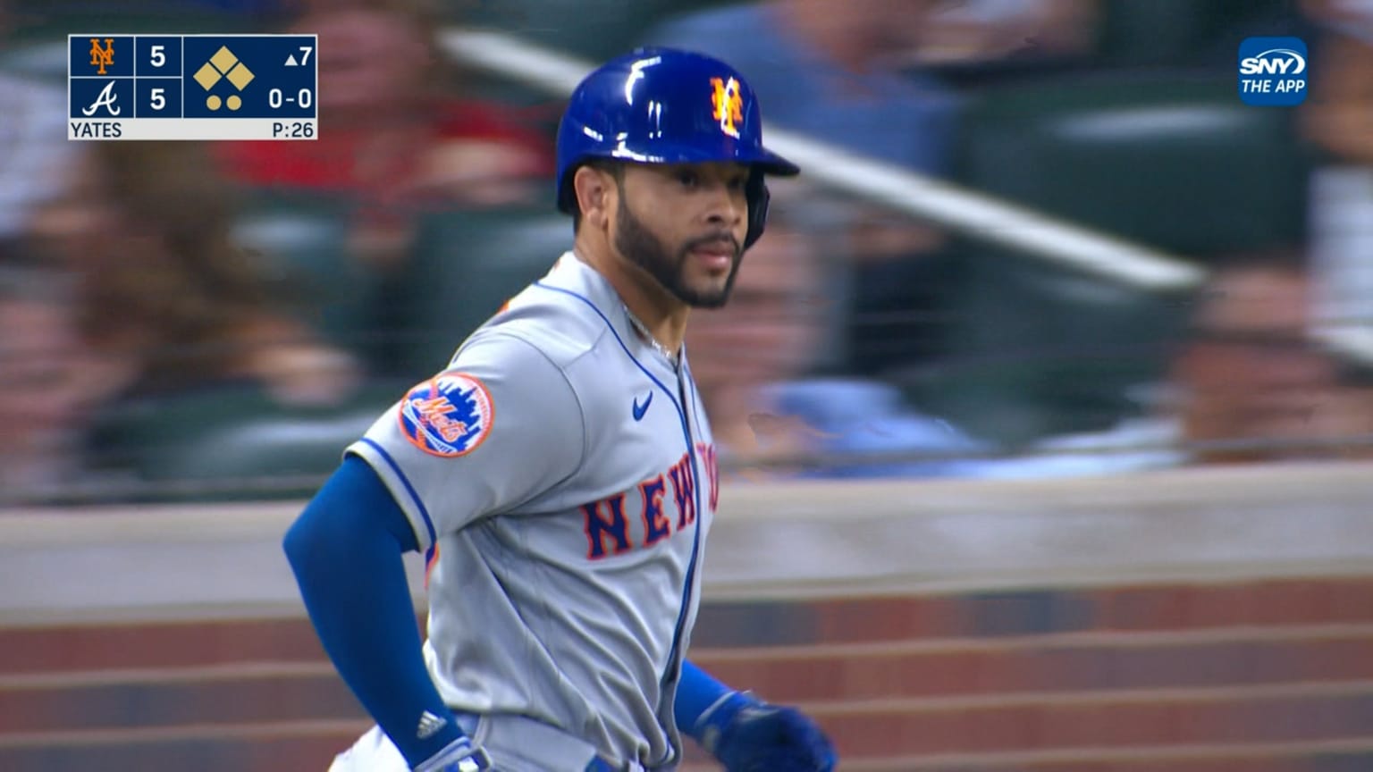 Tommy Pham lifts a sacrifice fly to right field | 06/07/2023 | New York ...