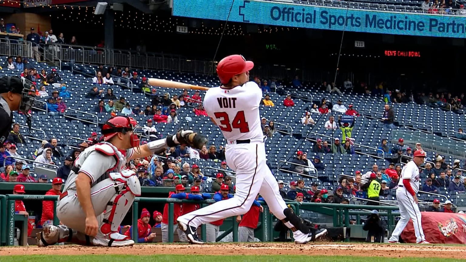Luke Voit belts a two-run home run to center field | 10/01/2022 ...