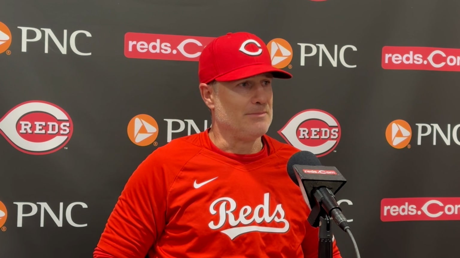 David Bell talks Nick Senzel's walk-off homer | 04/26/2023 | Cincinnati ...