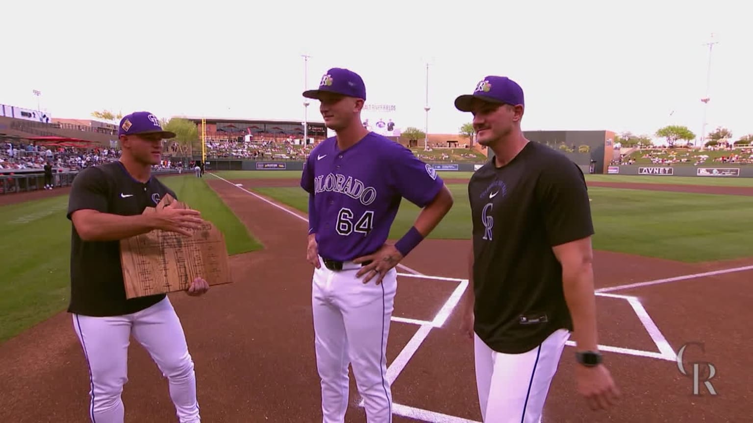 TJ Rumfield receives 2026 Abby Greer Award | 03/24/2026 | Colorado Rockies