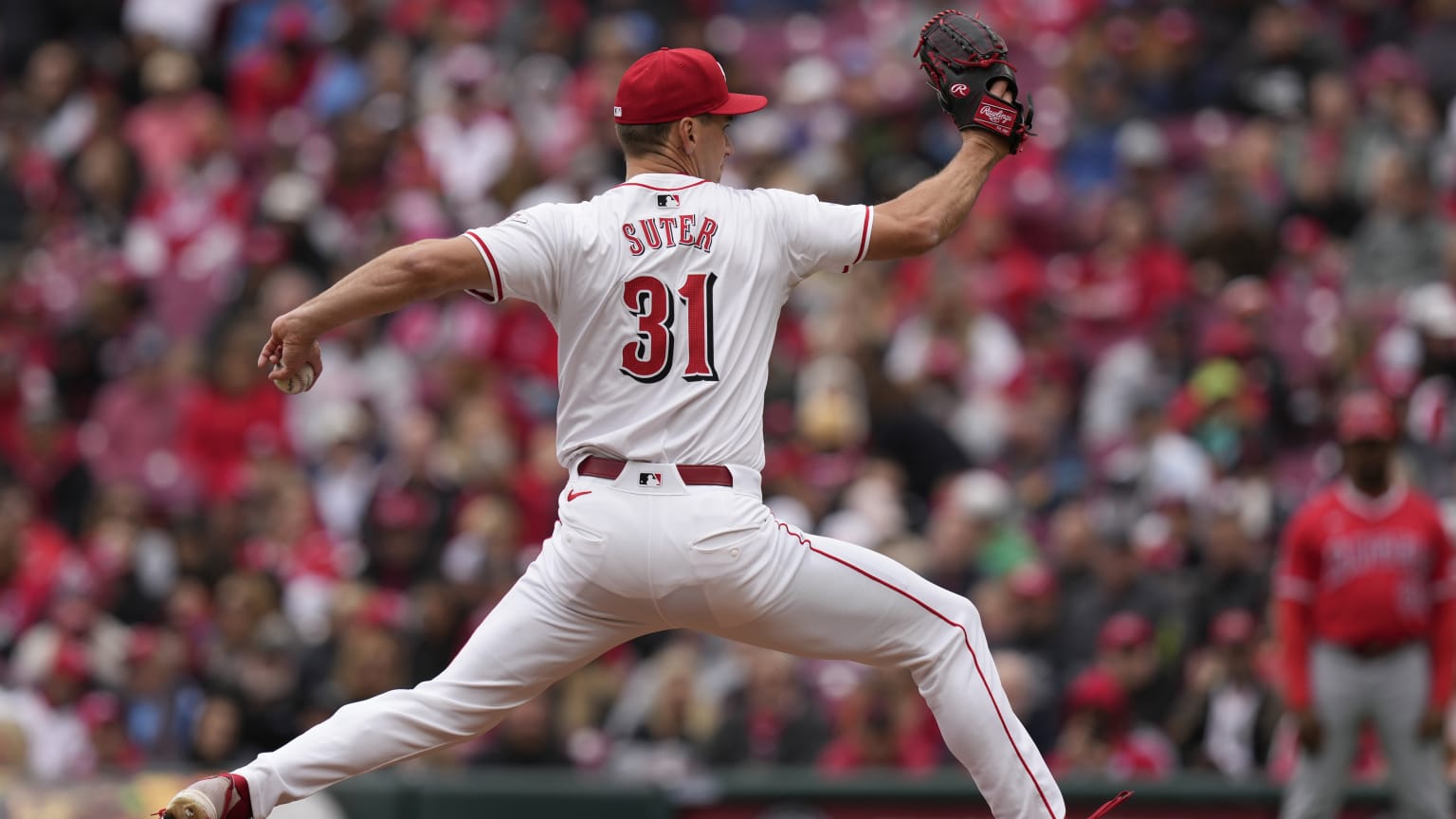 Brent Suter K's Brandon Drury | 04/21/2024 | Cincinnati Reds