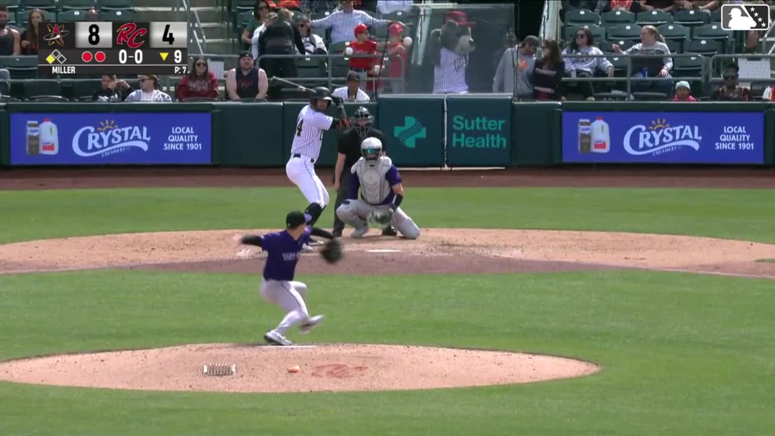 Bryce Eldridge homers (3) on a fly ball to left field. Jesus Rodriguez ...