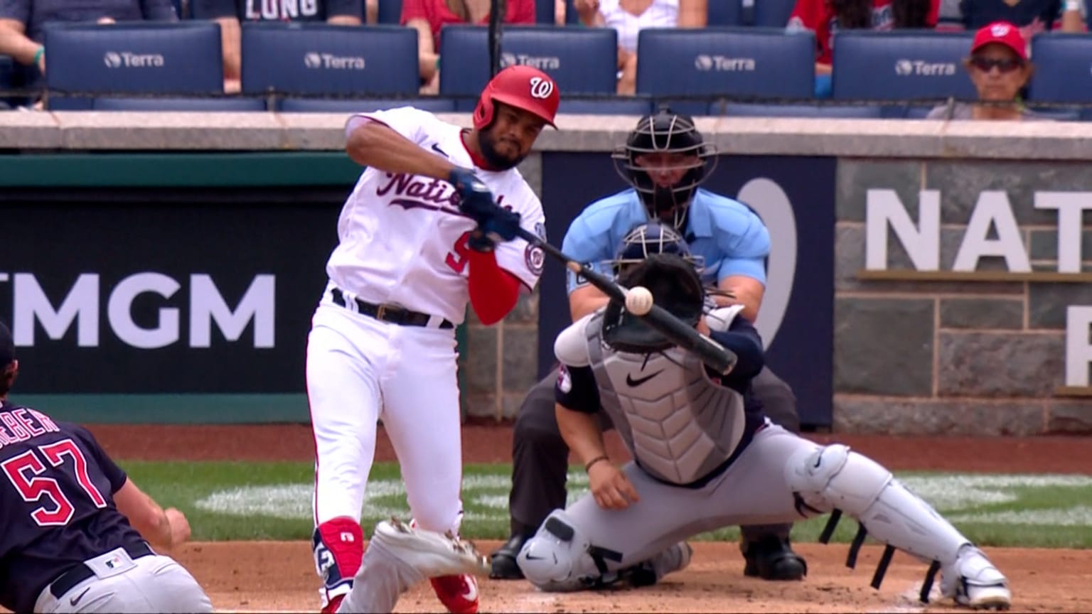 Candelario dunks RBI single into center, 1-0 Nats | 04/16/2023 ...