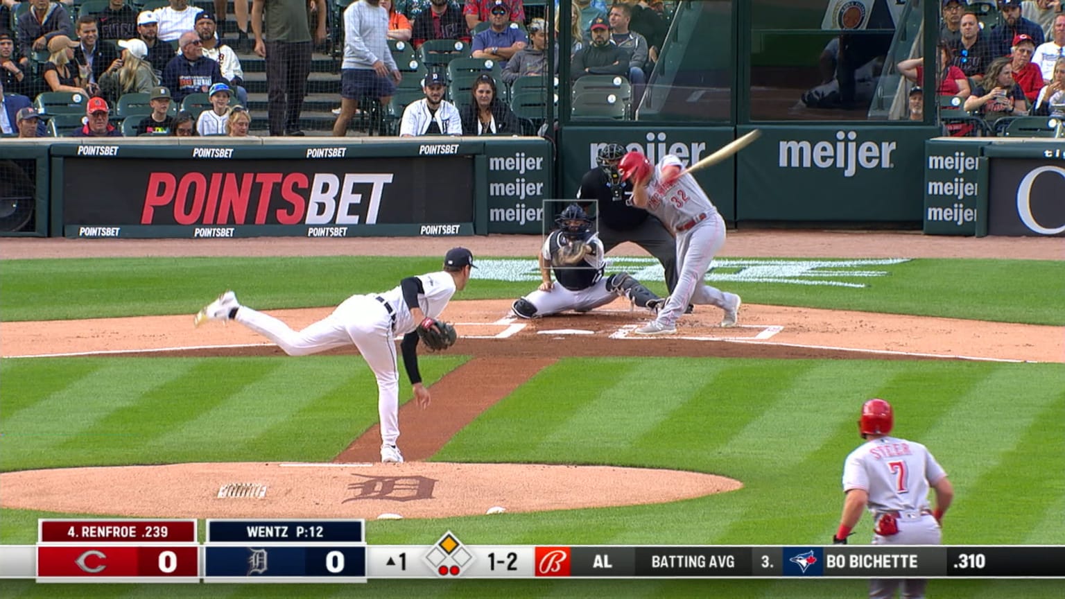 Joey Wentz strikes out Hunter Renfroe in the 1st | 09/12/2023 | Detroit ...