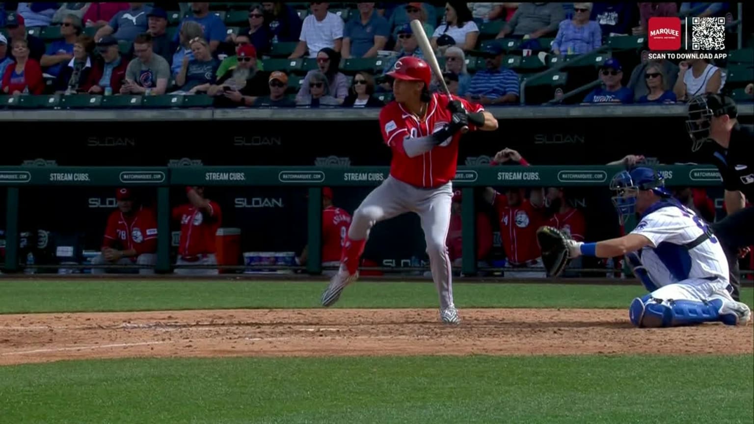 Reds No. 3 prospect Edwin Arroyo doubles to right | 02/27/2024 ...
