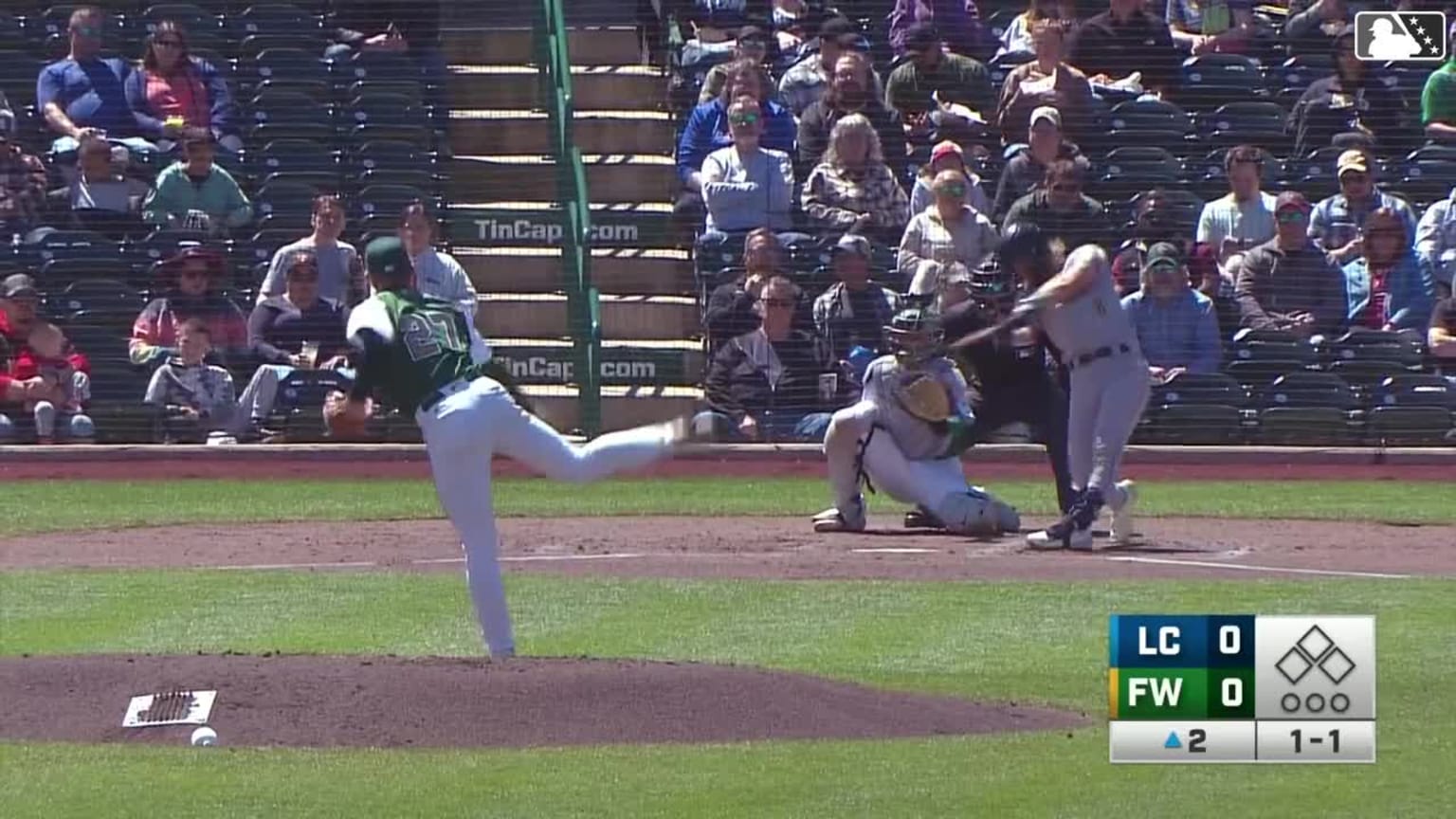 Alex Mooney belts a solo home run to left field | 04/13/2024 | MLB.com