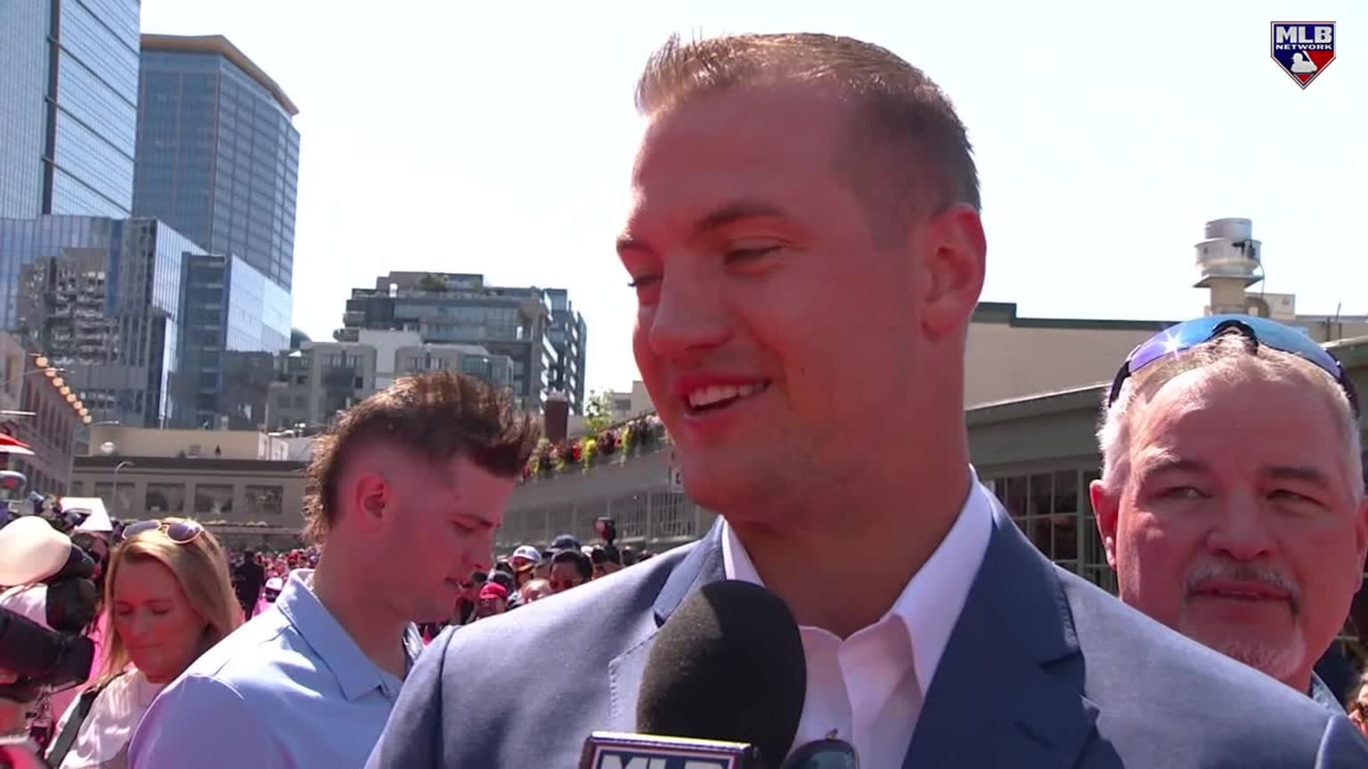 Josh Jung walks and talks at the All-Star Red Carpet | 07/11/2023 | New ...