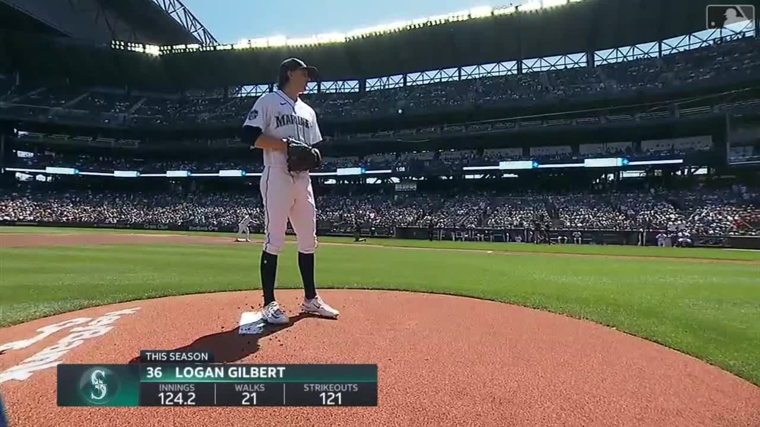 Logan Gilbert strikes out five over six innings | 08/02/2023 | MLB.com