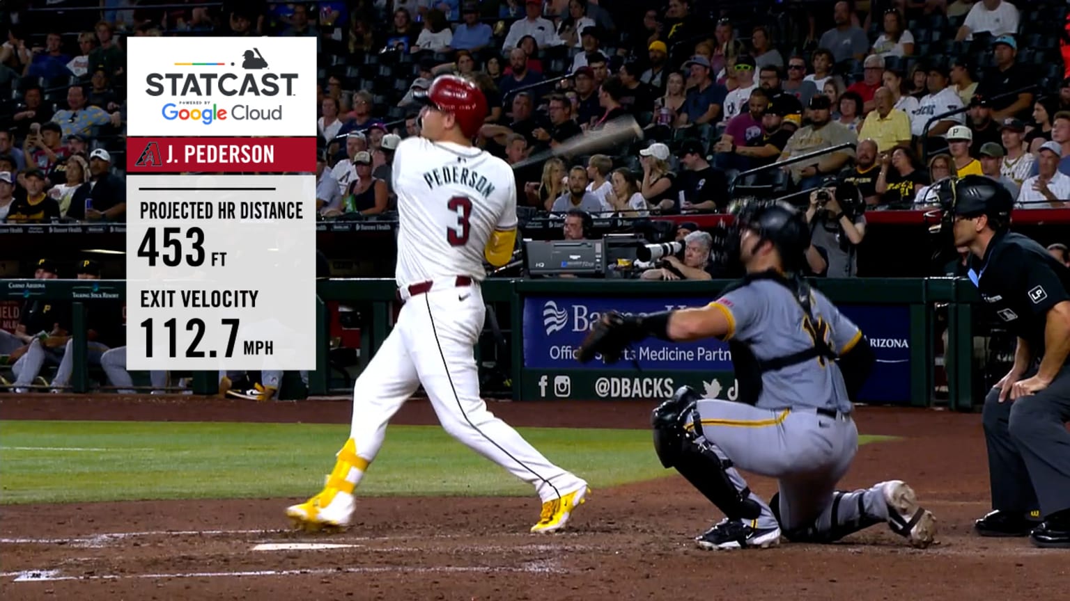 Joc Pederson hammers 453-foot home run | 07/26/2024 | Arizona Diamondbacks