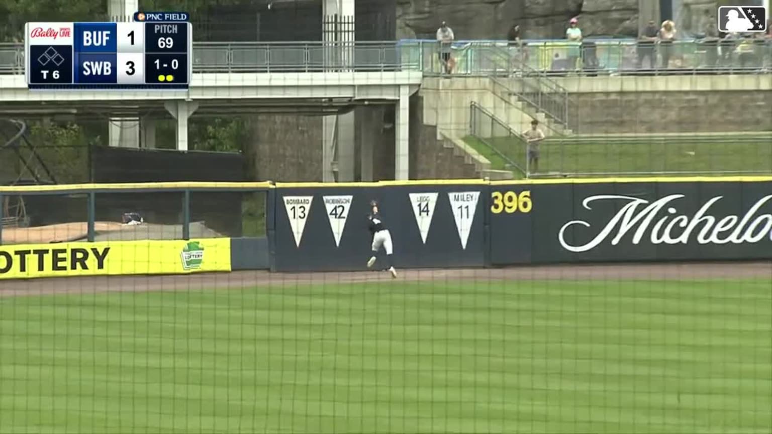 Duke Ellis makes a leaping grab | 07/13/2025 | MLB.com