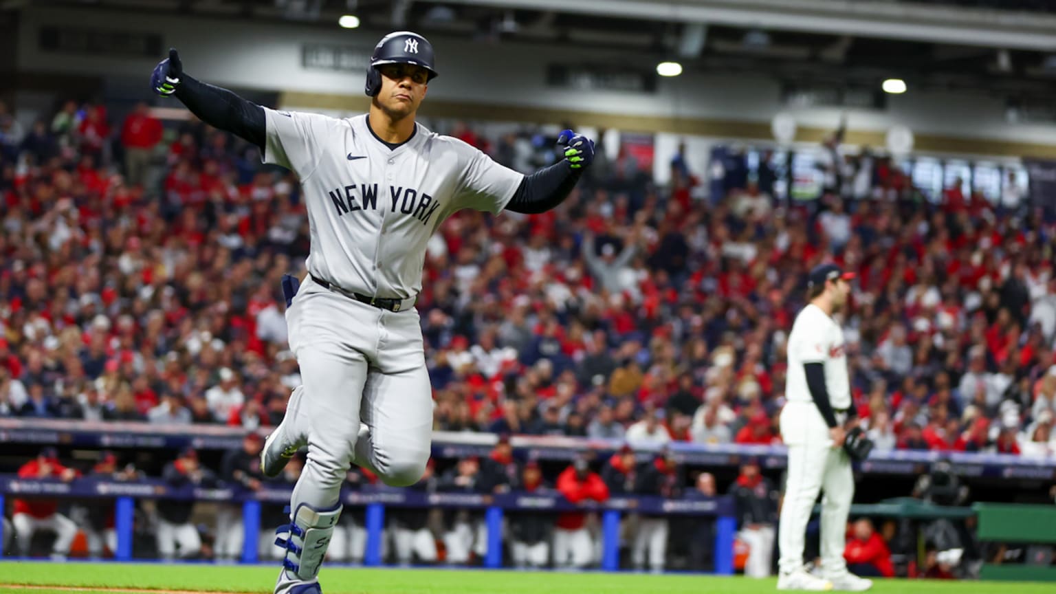 All calls of Juan Soto's go-ahead home run in Game 5 | 10/19/2024 | New York Yankees