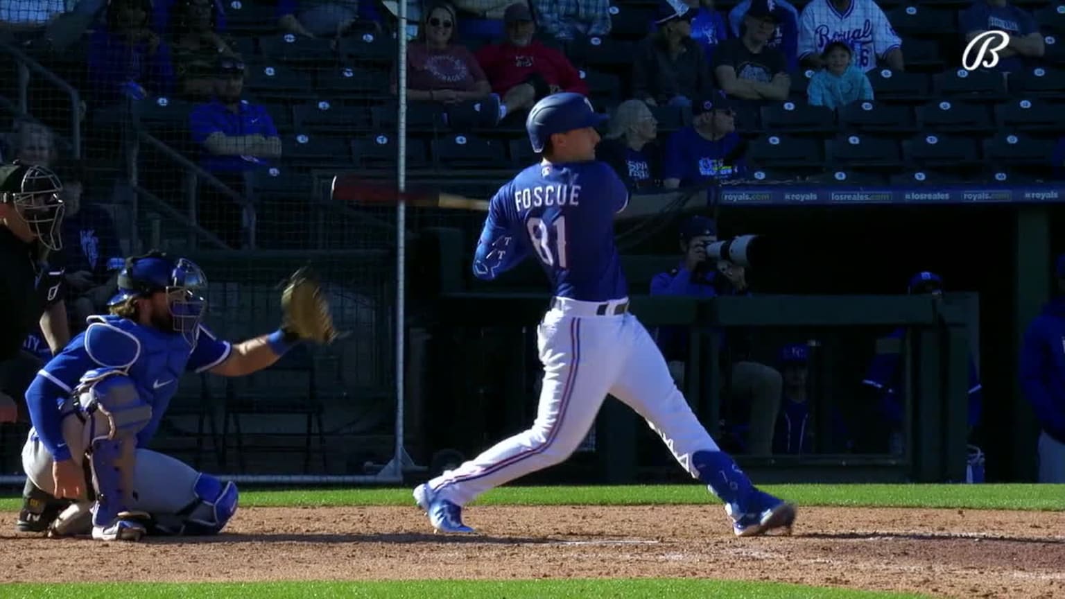 Justin Foscue goes deep to left field in the 9th | 02/25/2023 | Texas ...