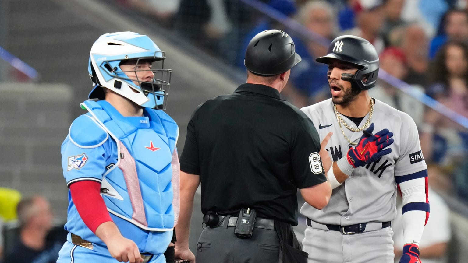José Caballero warned for delay of game | 06/14/2026 | New York Yankees