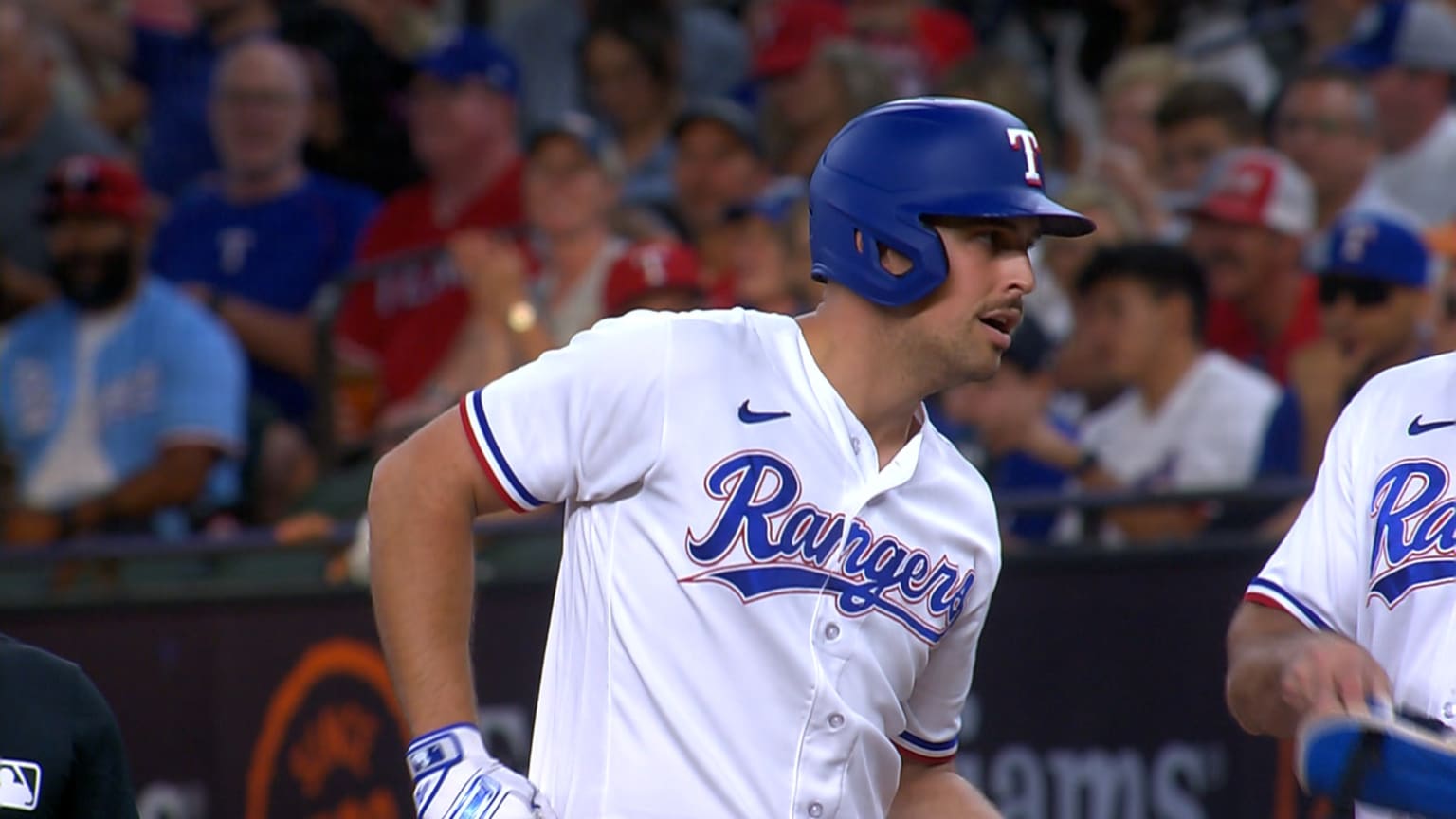 Nathaniel Lowe scores Marcus Semien in the 2nd inning | 08/02/2023 ...