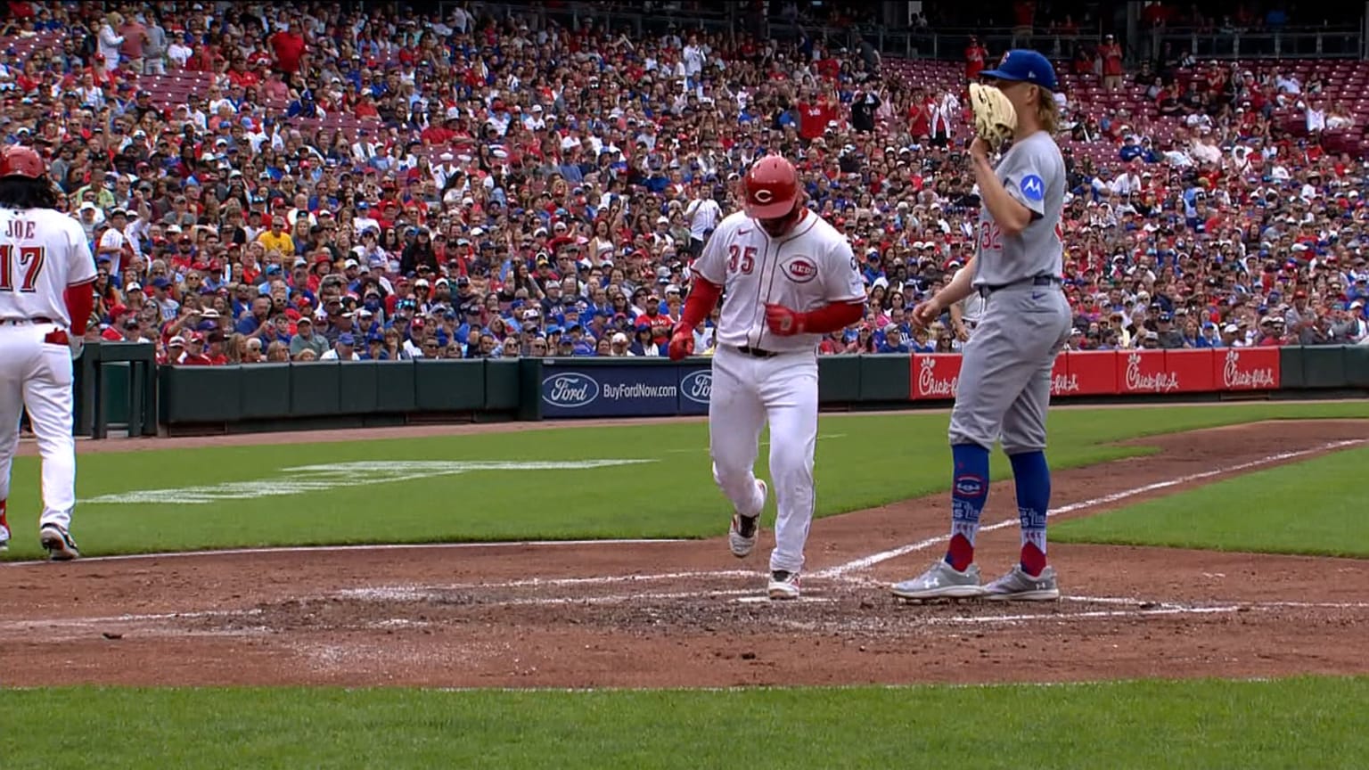 Jose Trevino scores on a wild pitch | 05/25/2025 | Cincinnati Reds