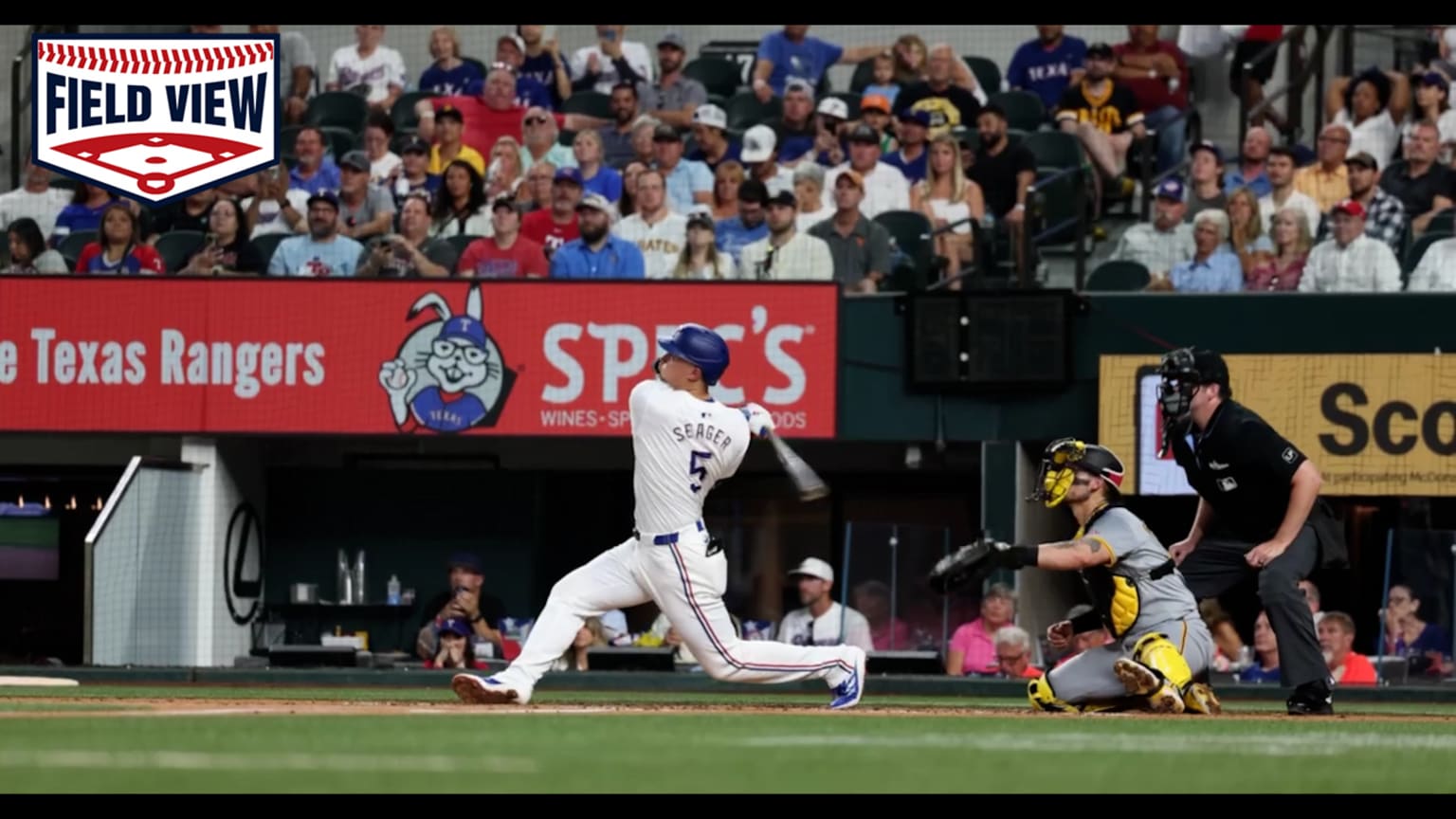 Field View: Corey Seager's second homer | 08/19/2024 | Texas Rangers
