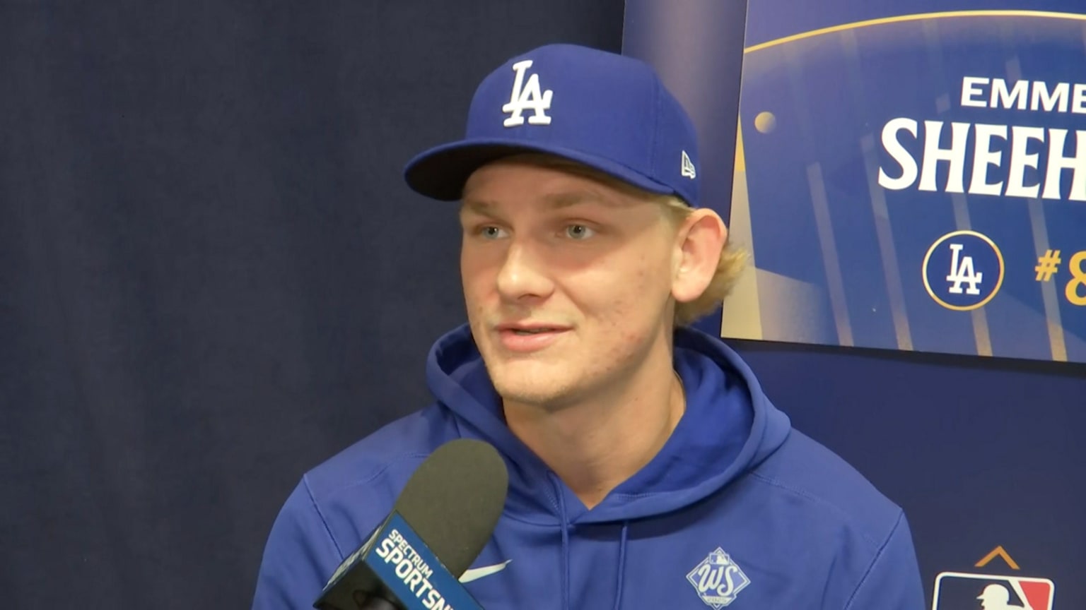 Emmett Sheehan on his first World Series | 10/23/2025 | Los Angeles Dodgers