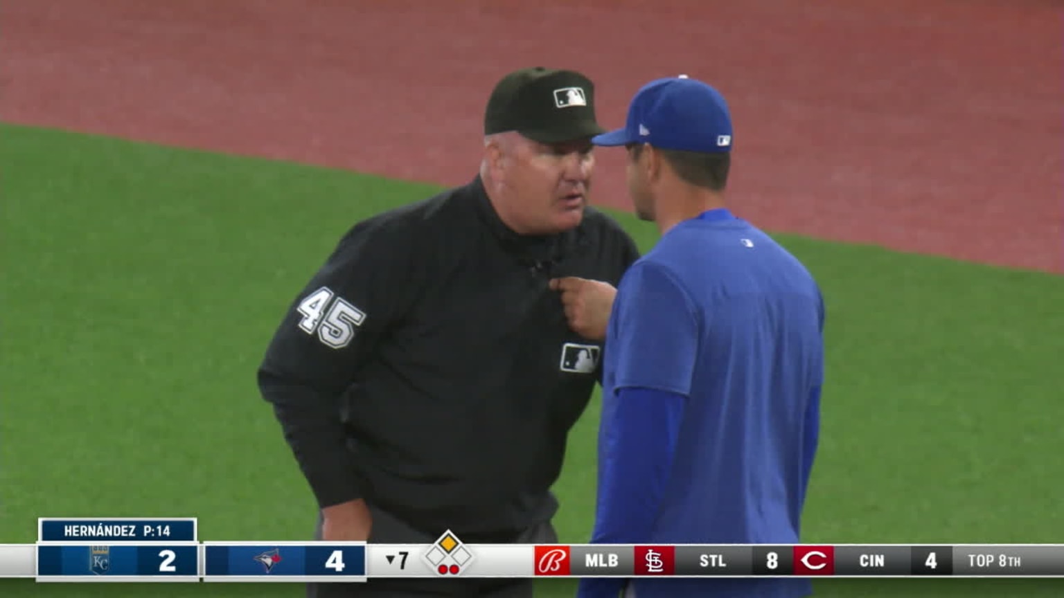 Brian Sweeney gets ejected for arguing in the 7th | 09/08/2023 | Kansas ...