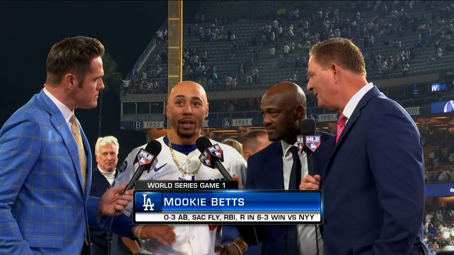 Mookie Betts on winning Game 1, Freeman's walk-off HR | 10/26/2024 ...
