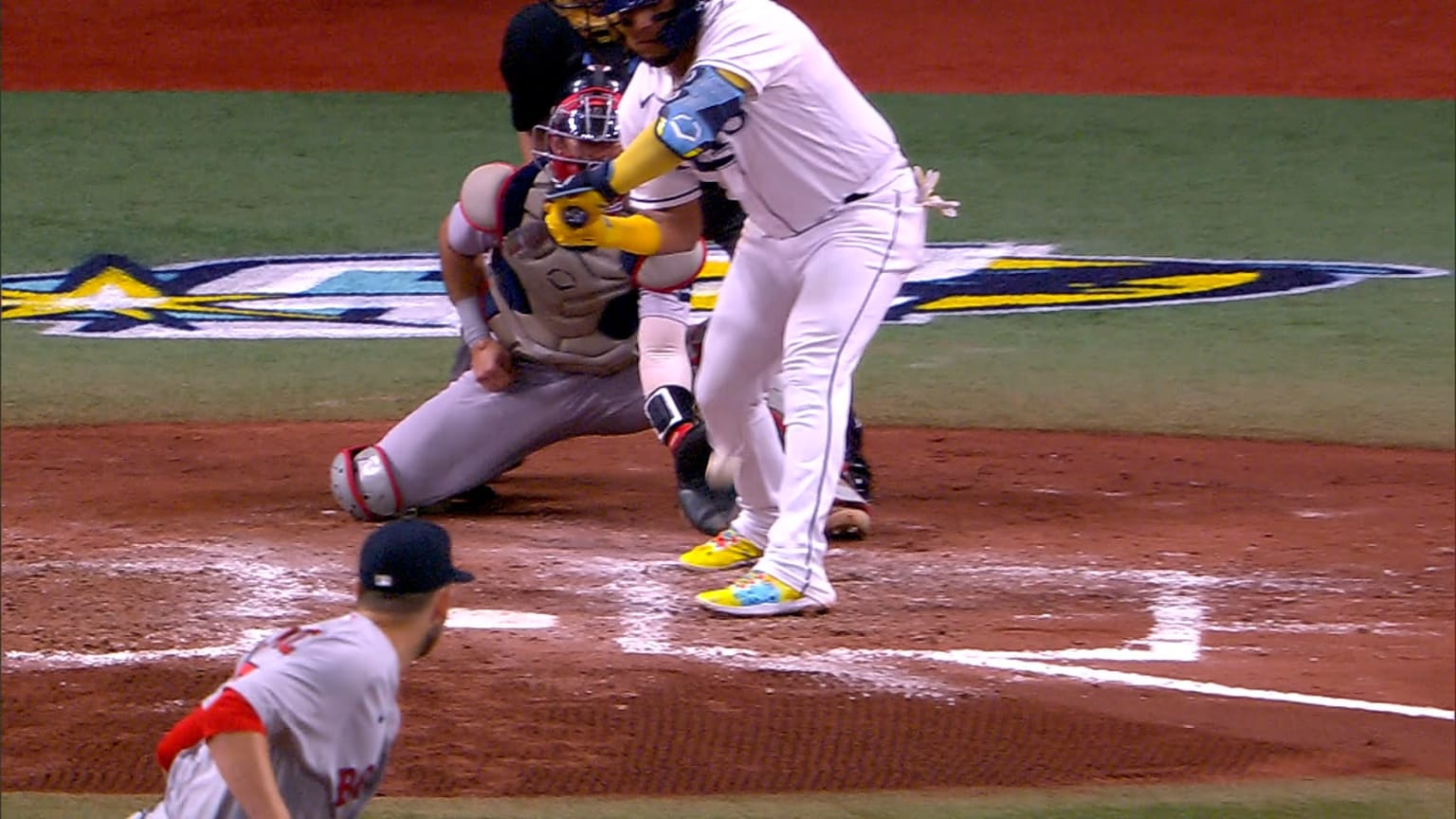 Isaac Paredes gets hit by pitch, plates Aranda | 09/05/2023 | Tampa Bay ...