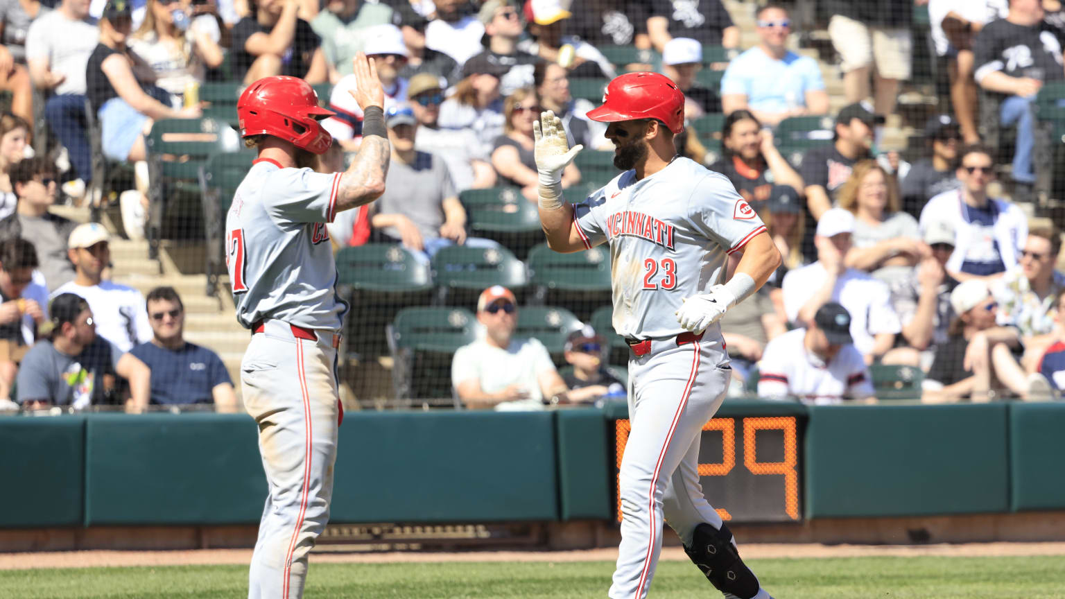 Nick Martini hits a two-run home run (3) | 04/14/2024 | Cincinnati Reds
