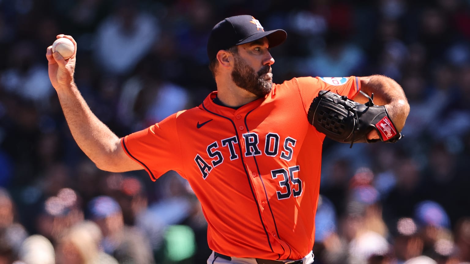 Justin Verlander strikes out seven against Cubs | 04/25/2024 | Houston ...