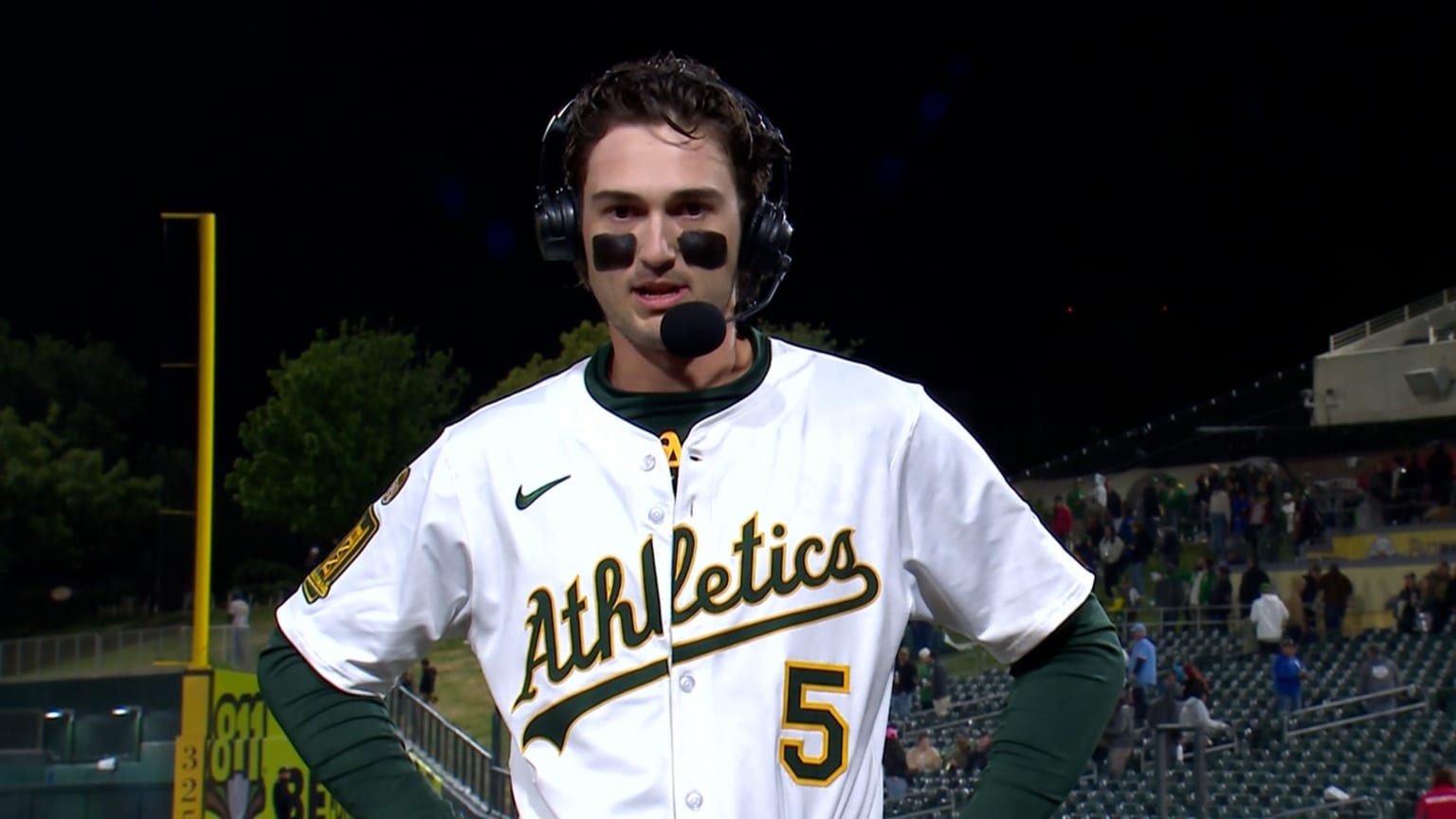 Jacob Wilson on his walk-off single | 04/24/2025 | Athletics