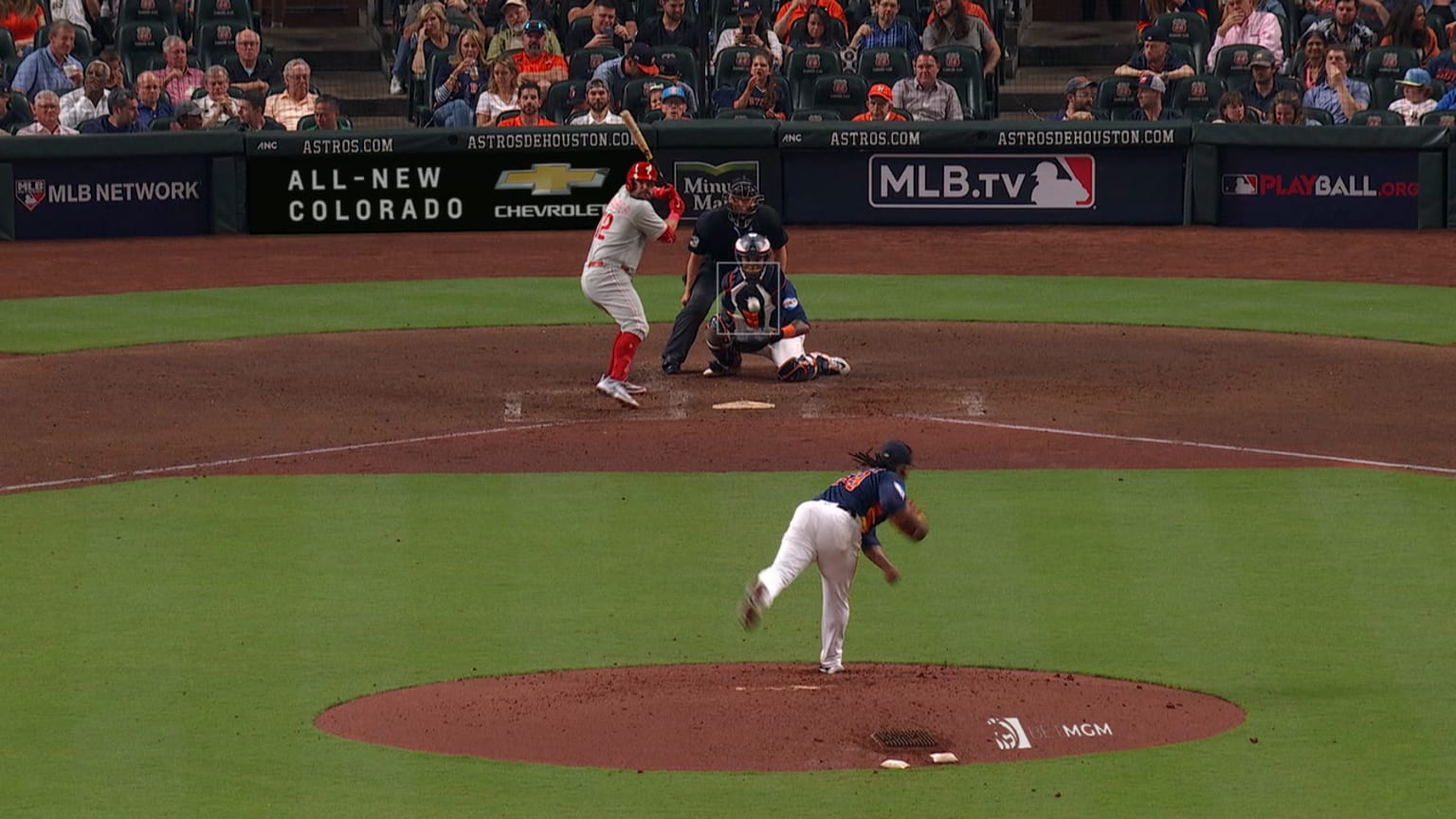 Framber Valdez strikes out Kyle Schwarber swinging | 04/28/2023 | Houston Astros