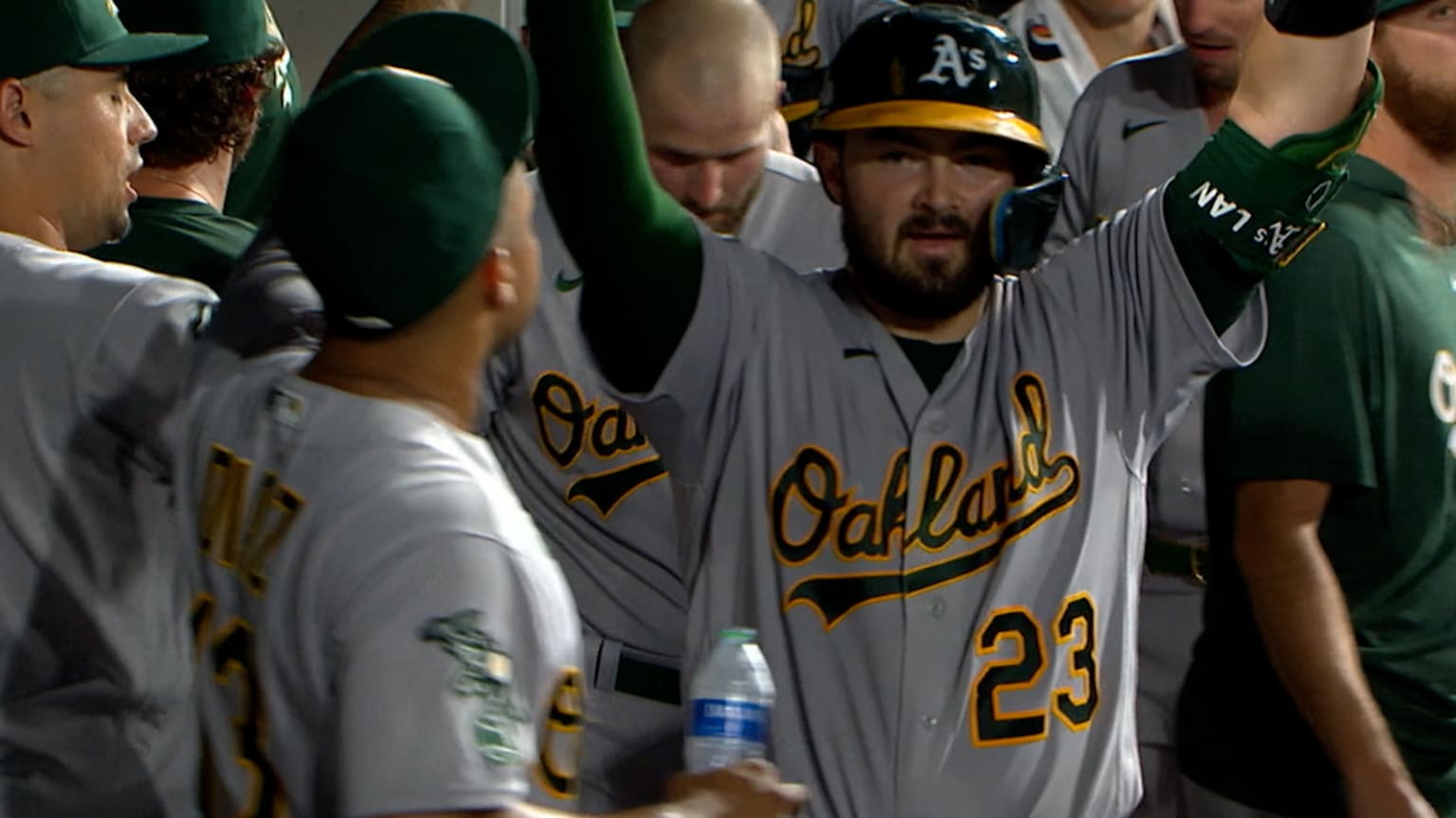 Shea Langeliers belts two homers in the game | 08/24/2023 | Athletics