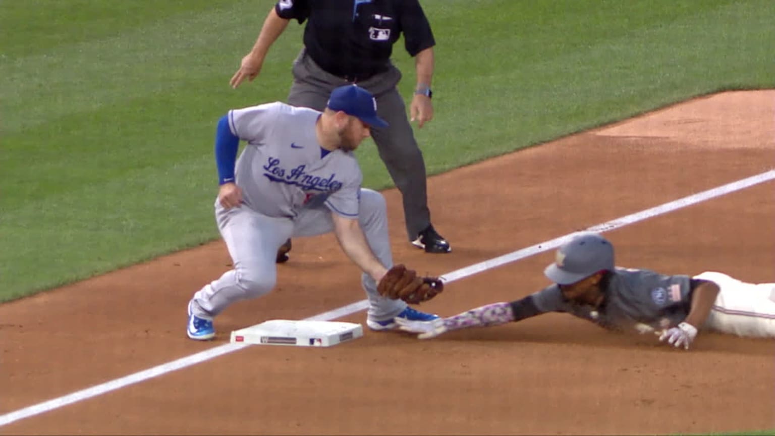 Abrams called safe on a steal attempt after a review | 09/08/2023 | Los ...