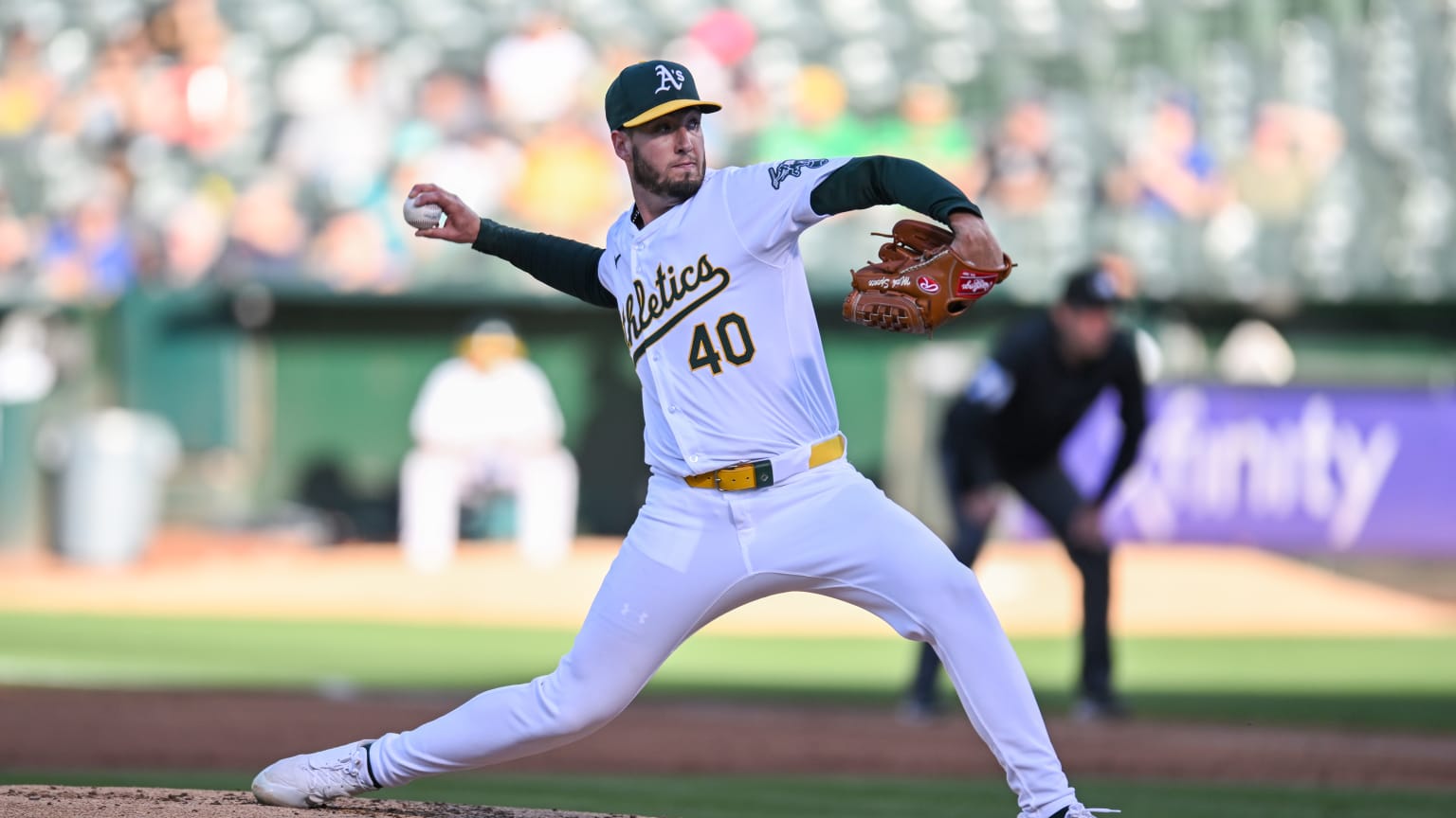Mitch Spence K's three across six innings | 06/04/2024 | Athletics
