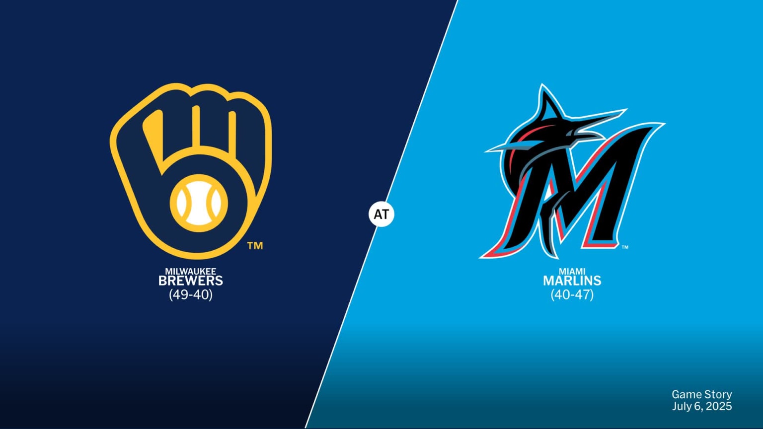Brewers at Marlins - July 6, 2025: Title Slate | 07/05/2025 | MLB.com