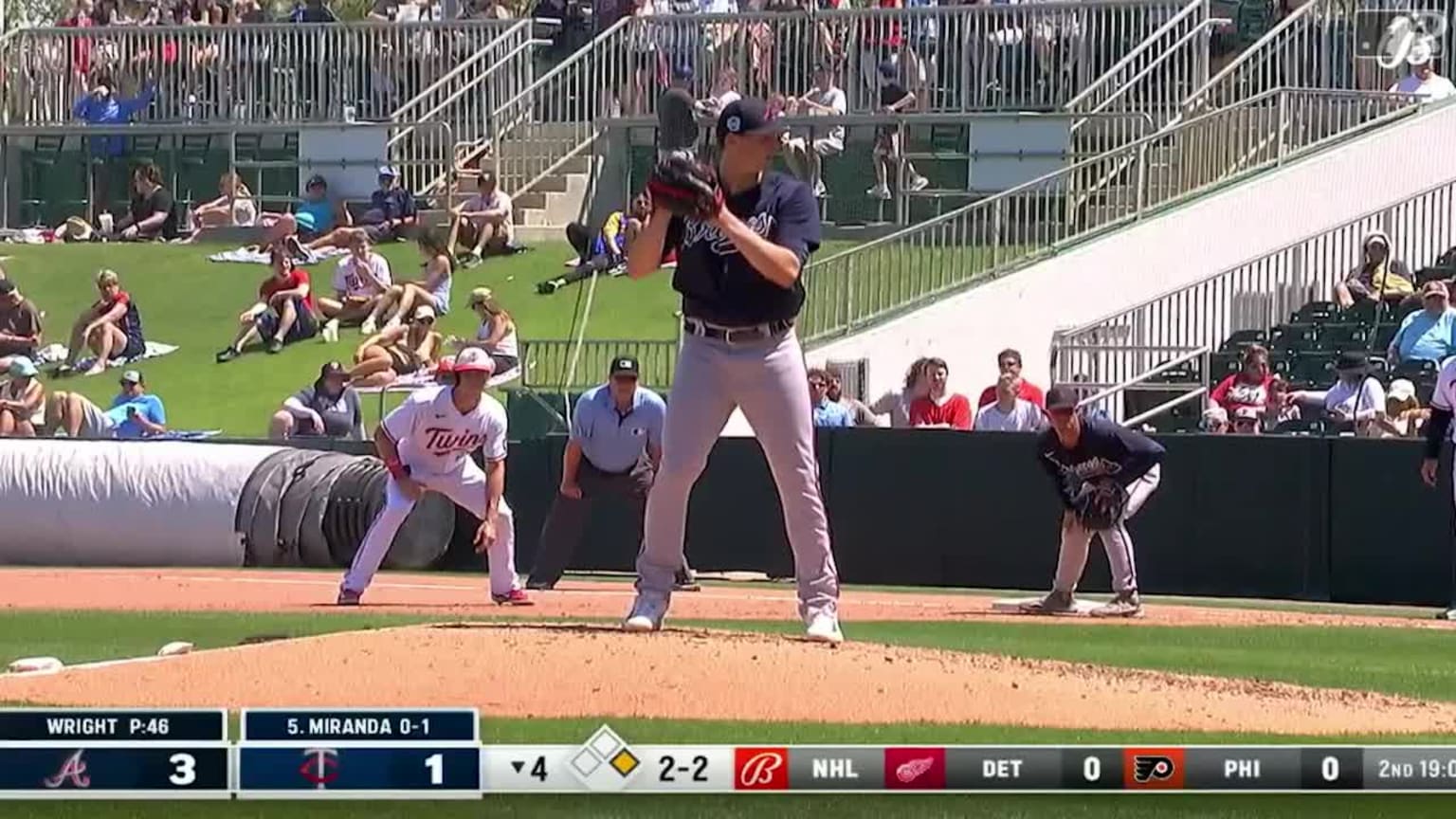 Jose Miranda smashes a two-run HR out to center field | 03/25/2023 ...