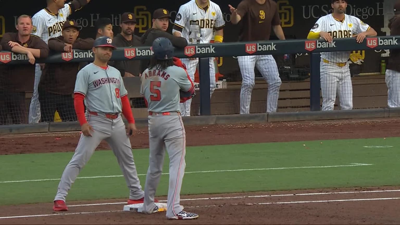 CJ Abrams gets caught napping at first base | 06/25/2024 | Washington ...