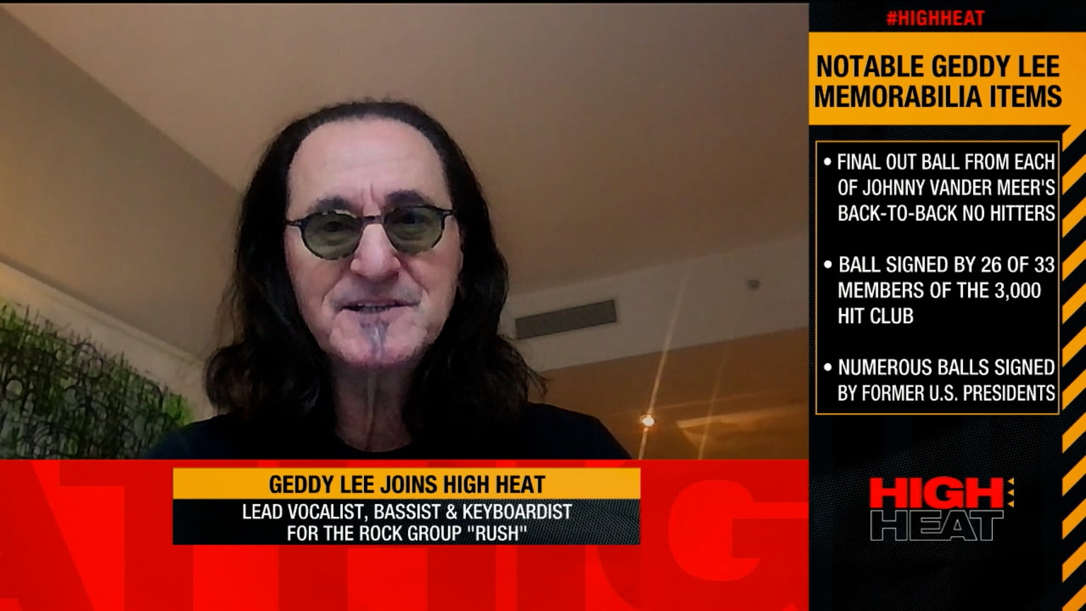Geddy Lee on his favorite baseball memorabilia | 11/14/2023 | MLB.com