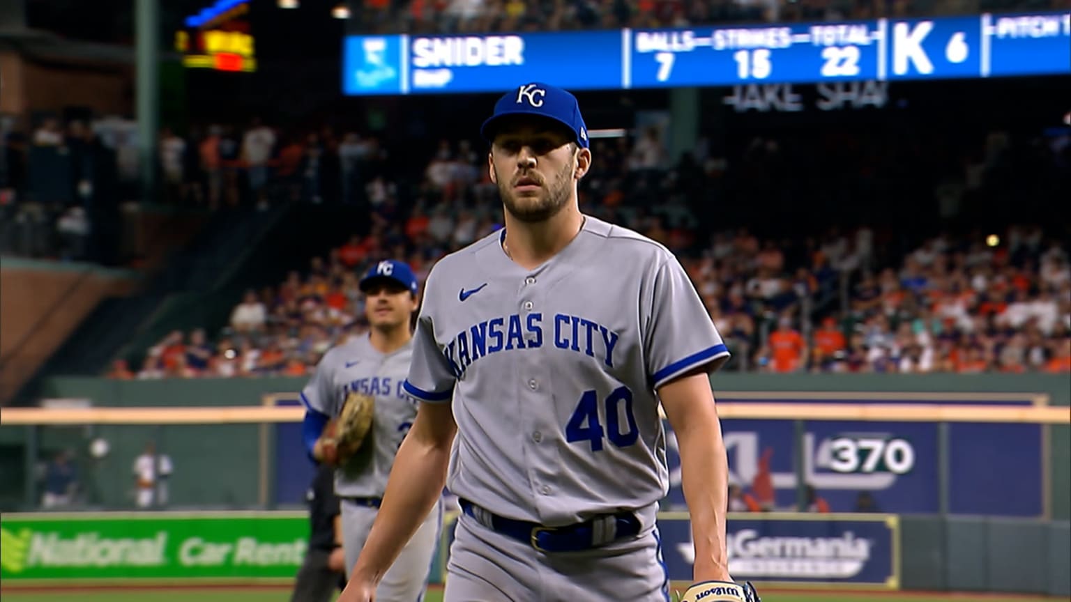 Collin Snider K's Jose Altuve swinging in the 7th | 09/23/2023 ...