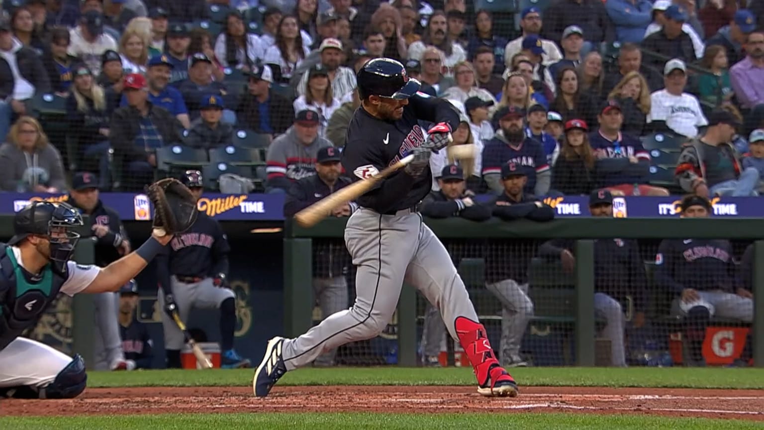 Ramón Laureano is hit-by-pitch after review | 04/01/2024 | San ...