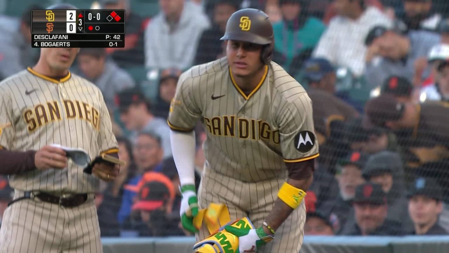 Manny Machado bounces an RBI fielder's choice | 06/20/2023 | San Diego ...