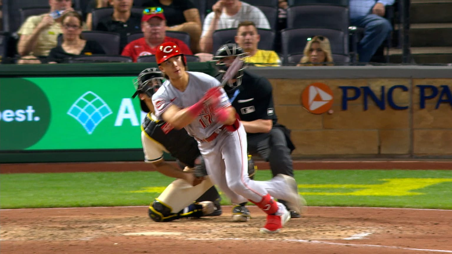 Stuart Fairchild rips a game-tying double to left | 08/13/2023 | Cincinnati Reds