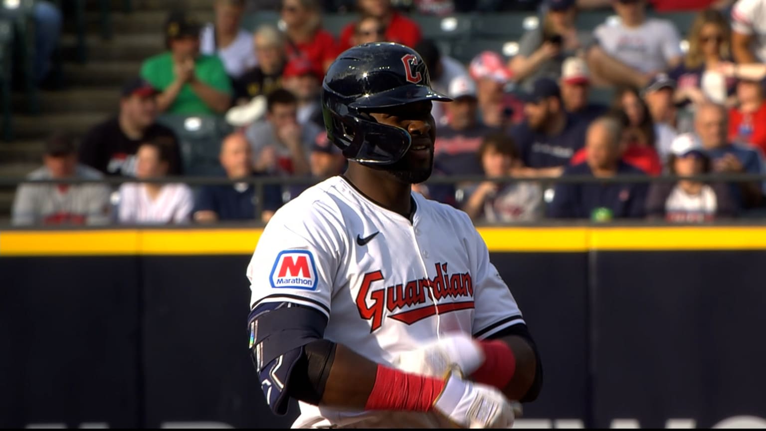 Estevan Florial hits an RBI double | 05/07/2024 | Cleveland Guardians