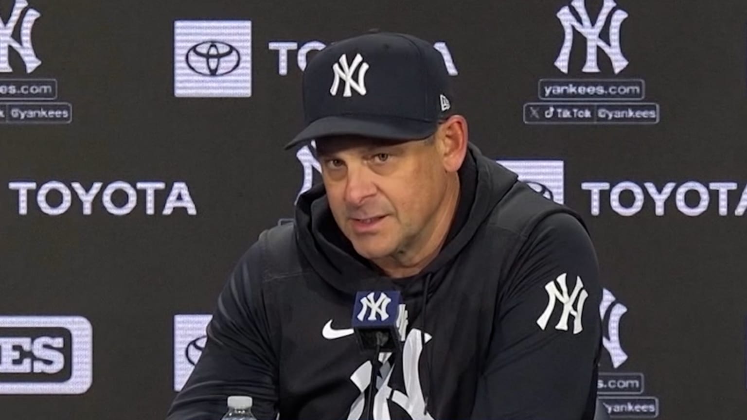 Aaron Boone breaks down 8th-inning troubles in loss | 04/01/2025 | New ...