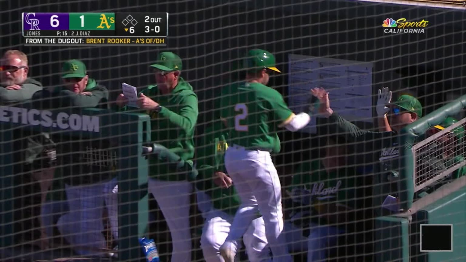 Nick Allen comes home from third on a wild pitch | 02/27/2023 | Athletics