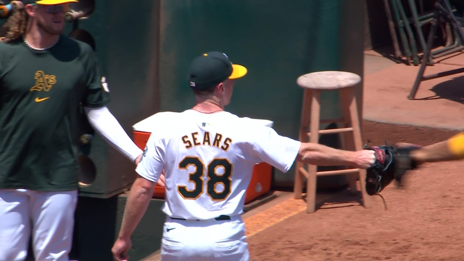 JP Sears' athletic play to end the 1st inning | 07/24/2024 | Athletics