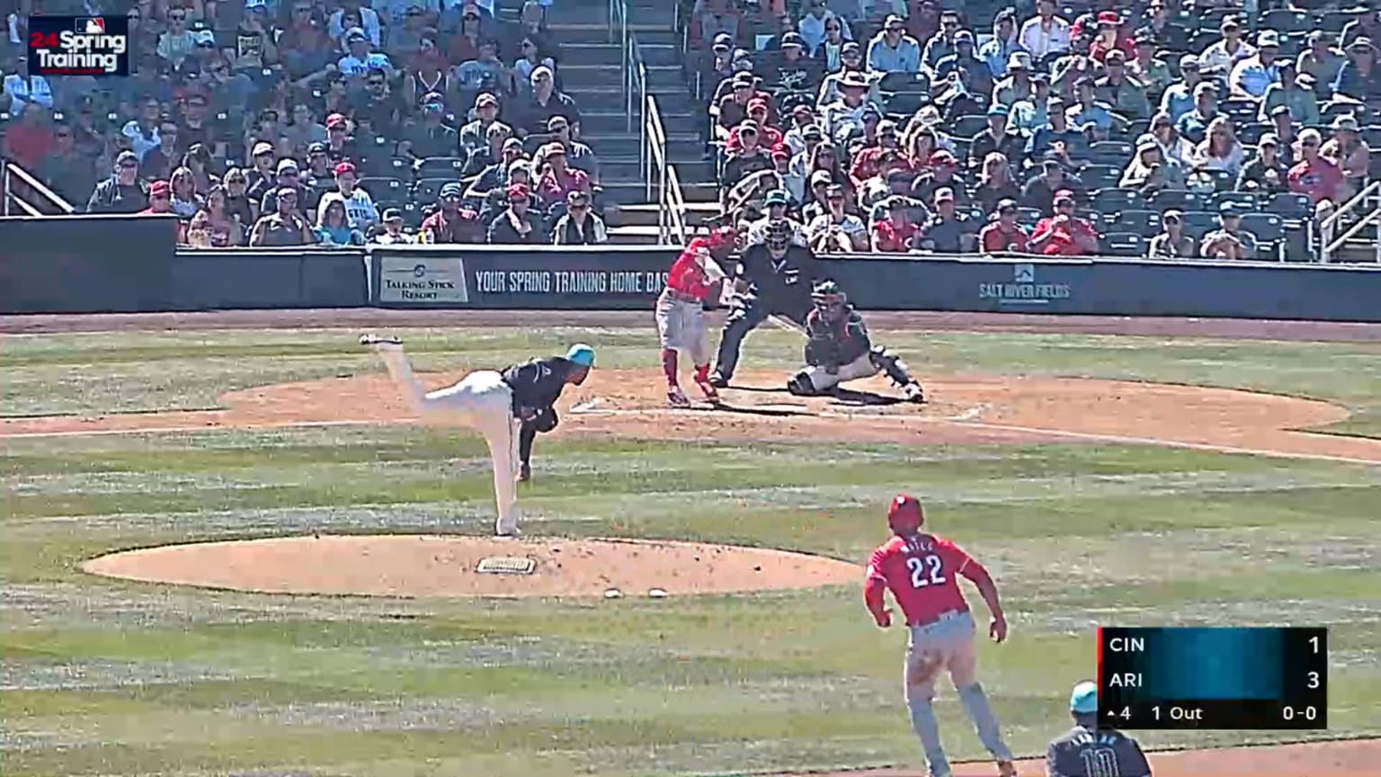 Tony Kemp hits an RBI single into right field | 03/09/2024 | Cincinnati ...