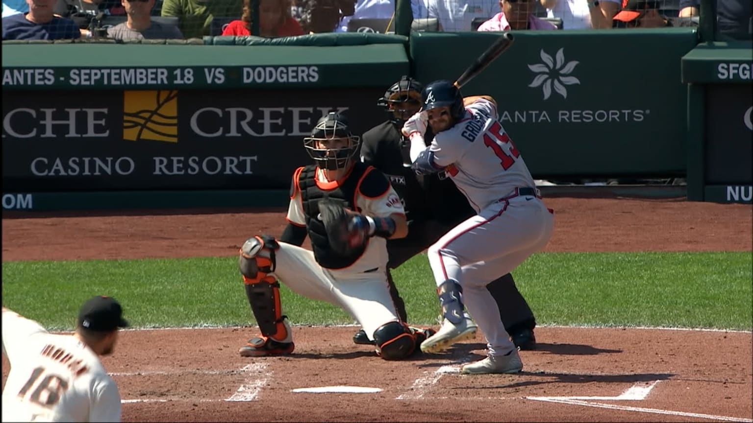 Robbie Grossman lines an RBI single to left field | 09/14/2022 | Atlanta Braves