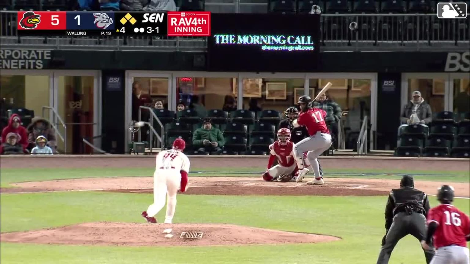 Harry Ford walks. Robert Hassell III scores. Riley Adams to 3rd ...