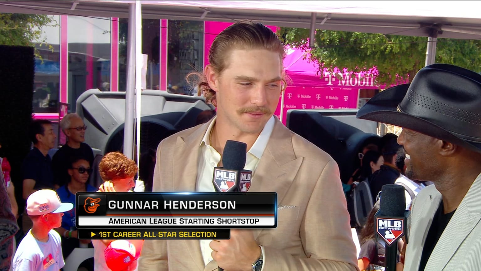 Gunnar Henderson on his moustache, All-Star Game | 16/07/2024 | Los ...