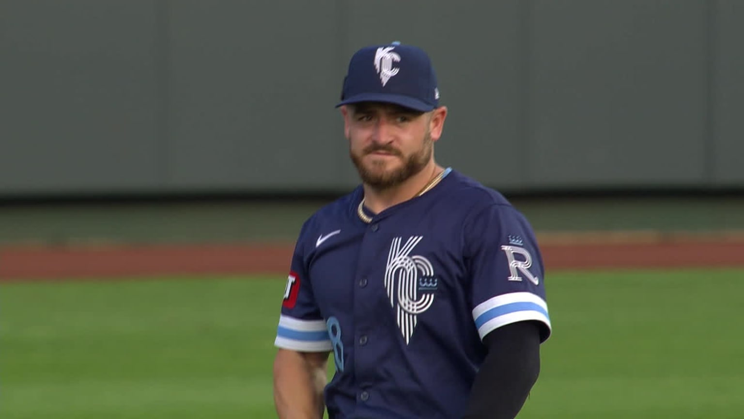 Kyle Isbel makes a falling catch in the 4th inning | 07/19/2024 ...