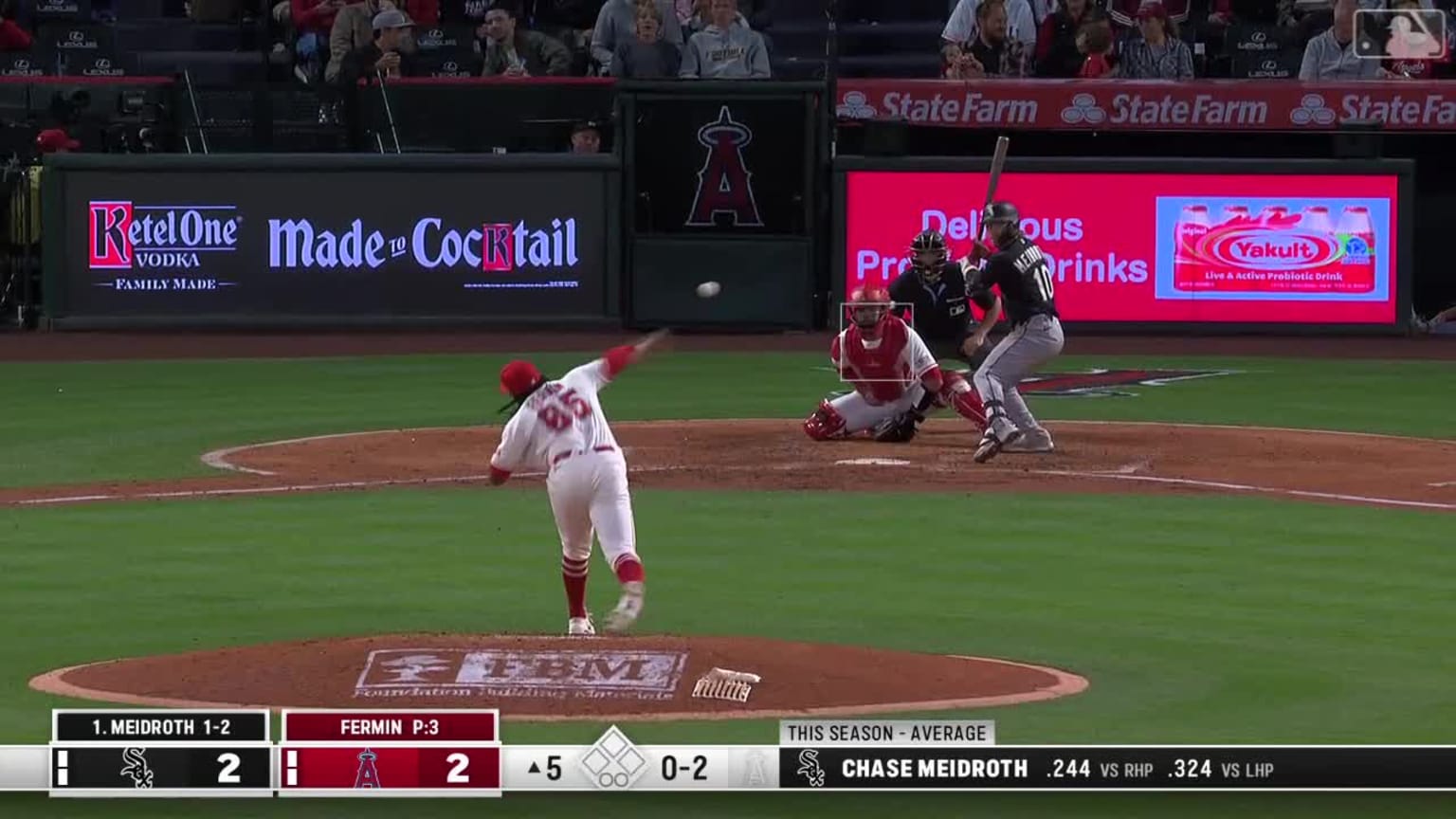 José Fermin strikes out Chase Meidroth | 05/05/2026 | Los Angeles Angels
