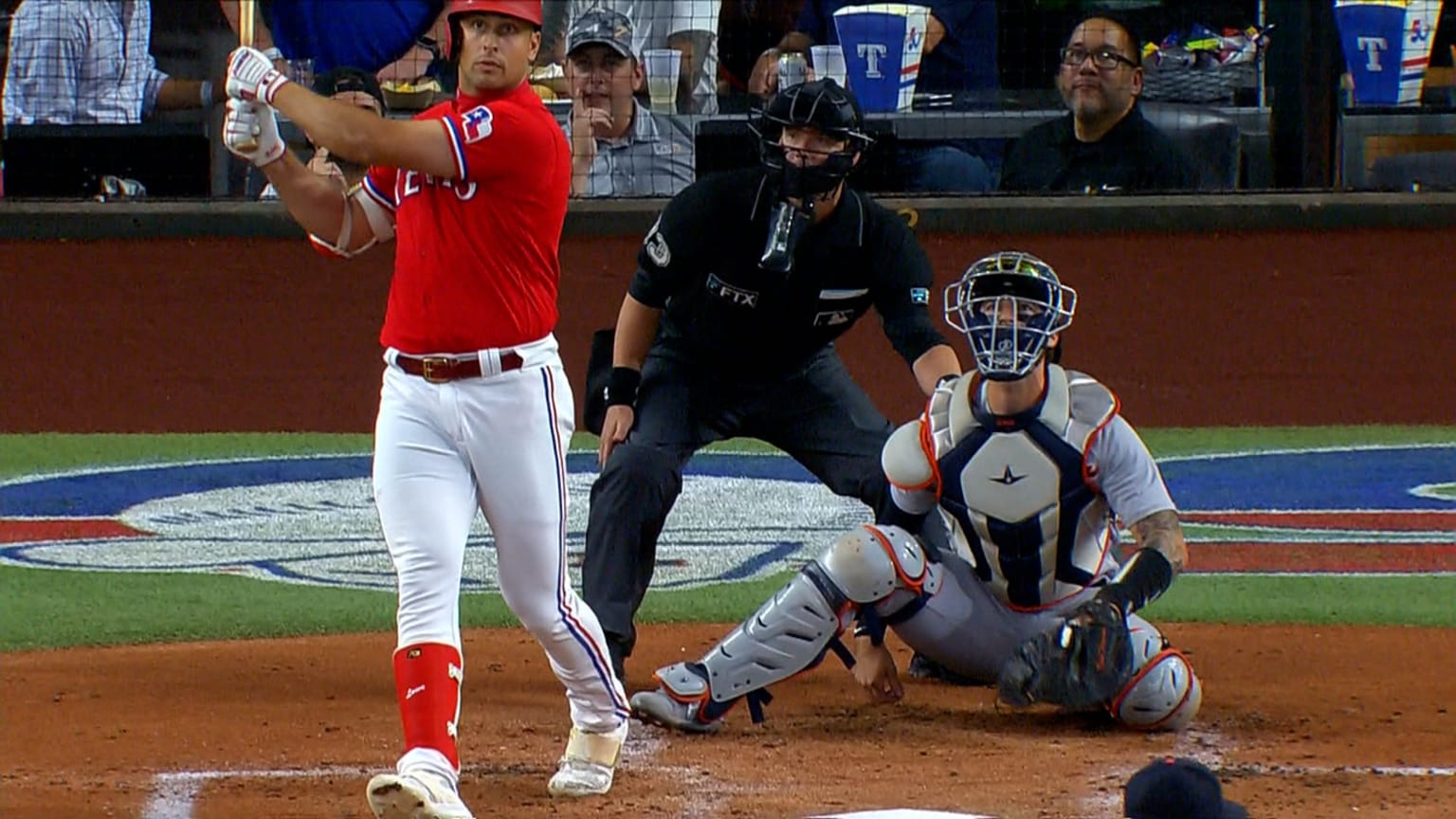 Nathaniel Lowe demolishes solo homer to center field | 08/26/2022 ...